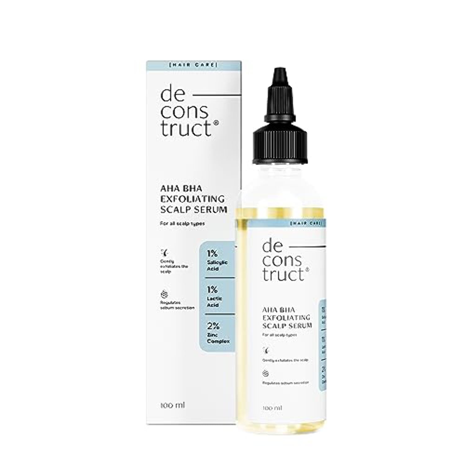Deconstruct AHA BHA Exfoliating Scalp Hair Serum | Contains 1% ...