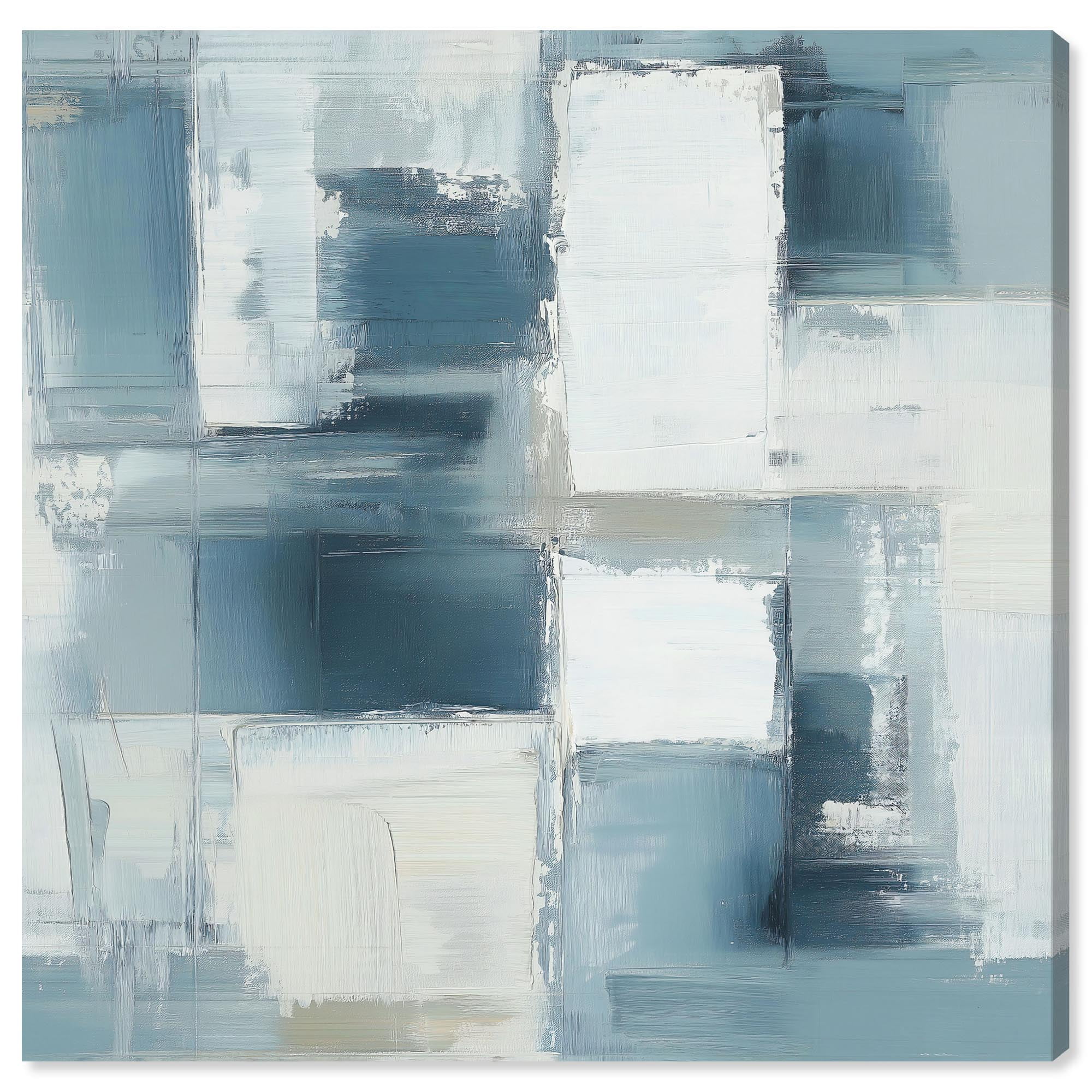 Deconstructed Blue I Canvas Blue Abstract Art by Art Remedy, Gallery ...