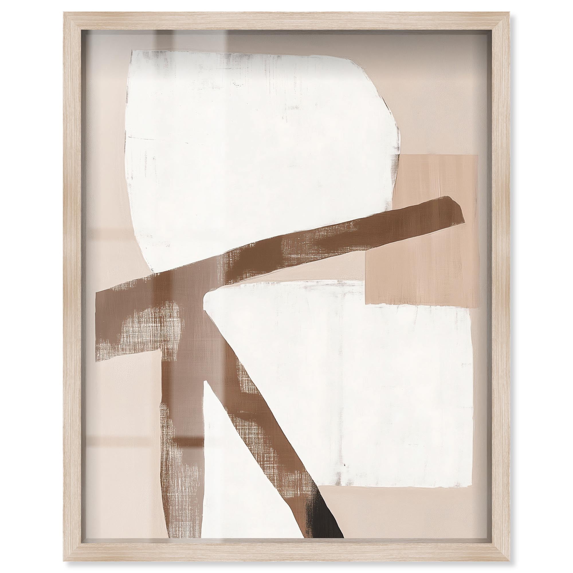 Deconstructed Form I Shadowbox Print Brown Wall Decor by Art Remedy ...