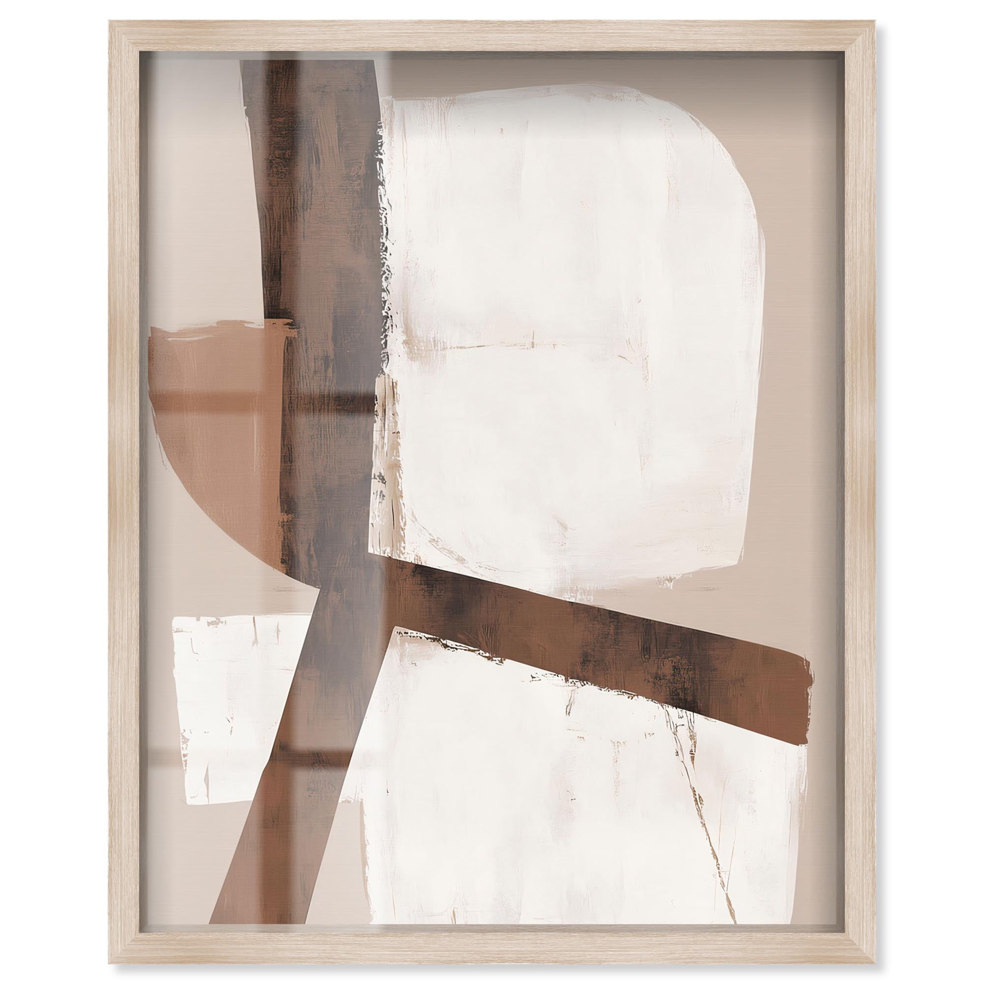 Deconstructed Form II Shadowbox Print Brown Wall Decor by Art Remedy ...