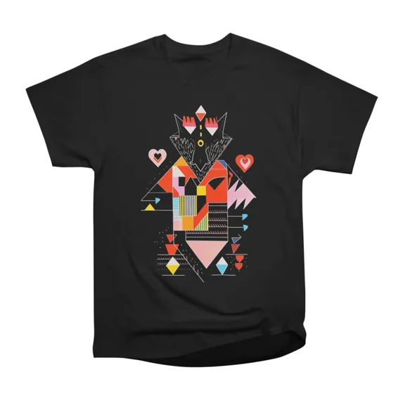 Deconstructed Wolf Geometry T-Shirt Tee Gift For Him Merch For Her ...