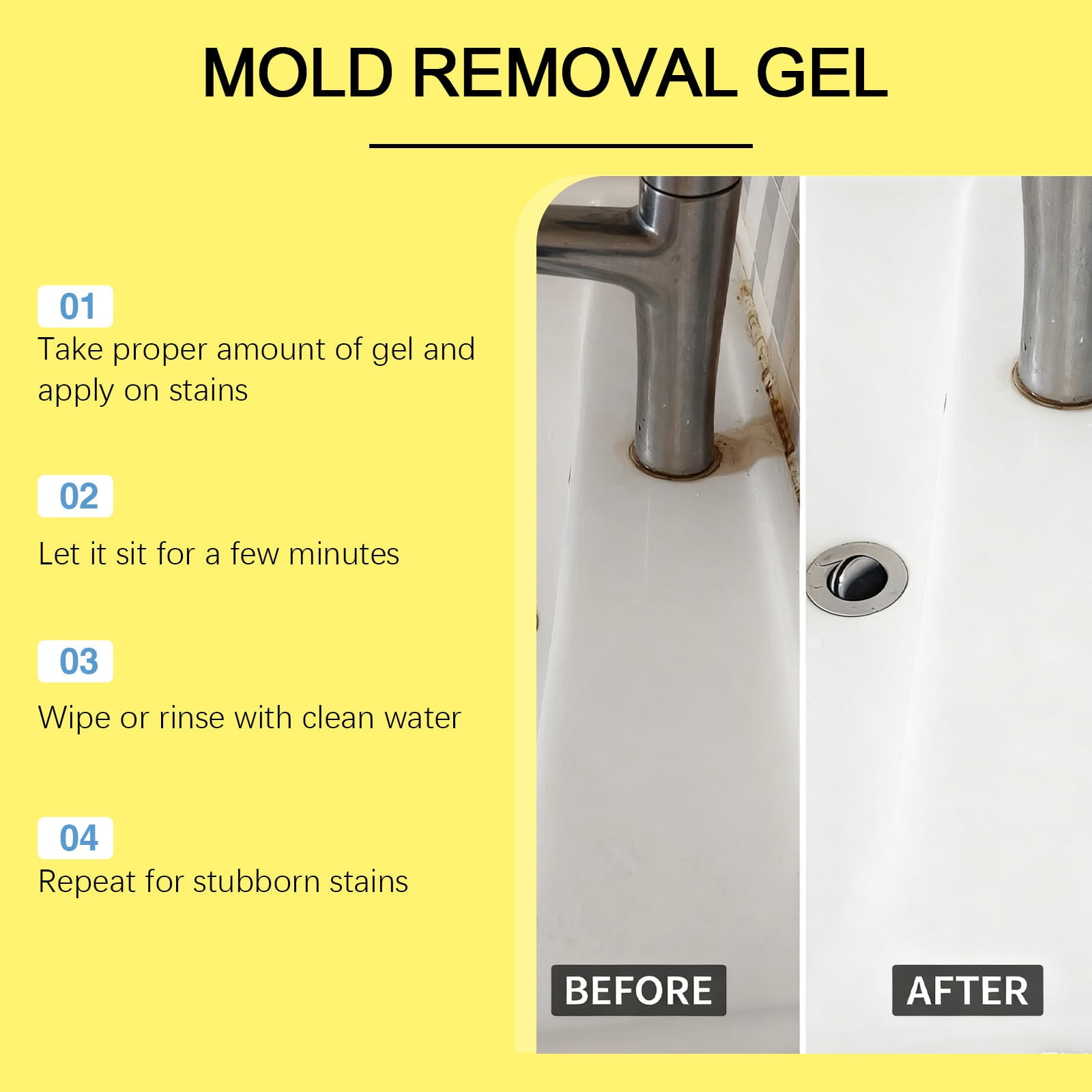 Decontamination Gel Cleaner for Indoor Walls & Appliance Seals,Deep Cleans Washing Machine ...