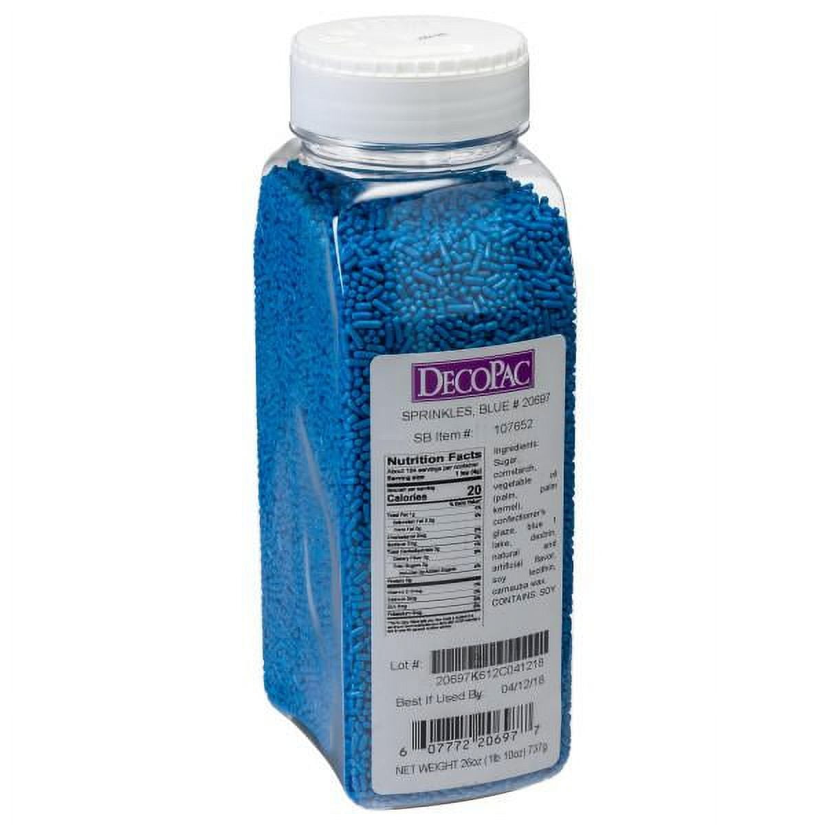 DecoPac Edible Blue Sprinkles for Cake and Cupcake Decorating - Walmart.com