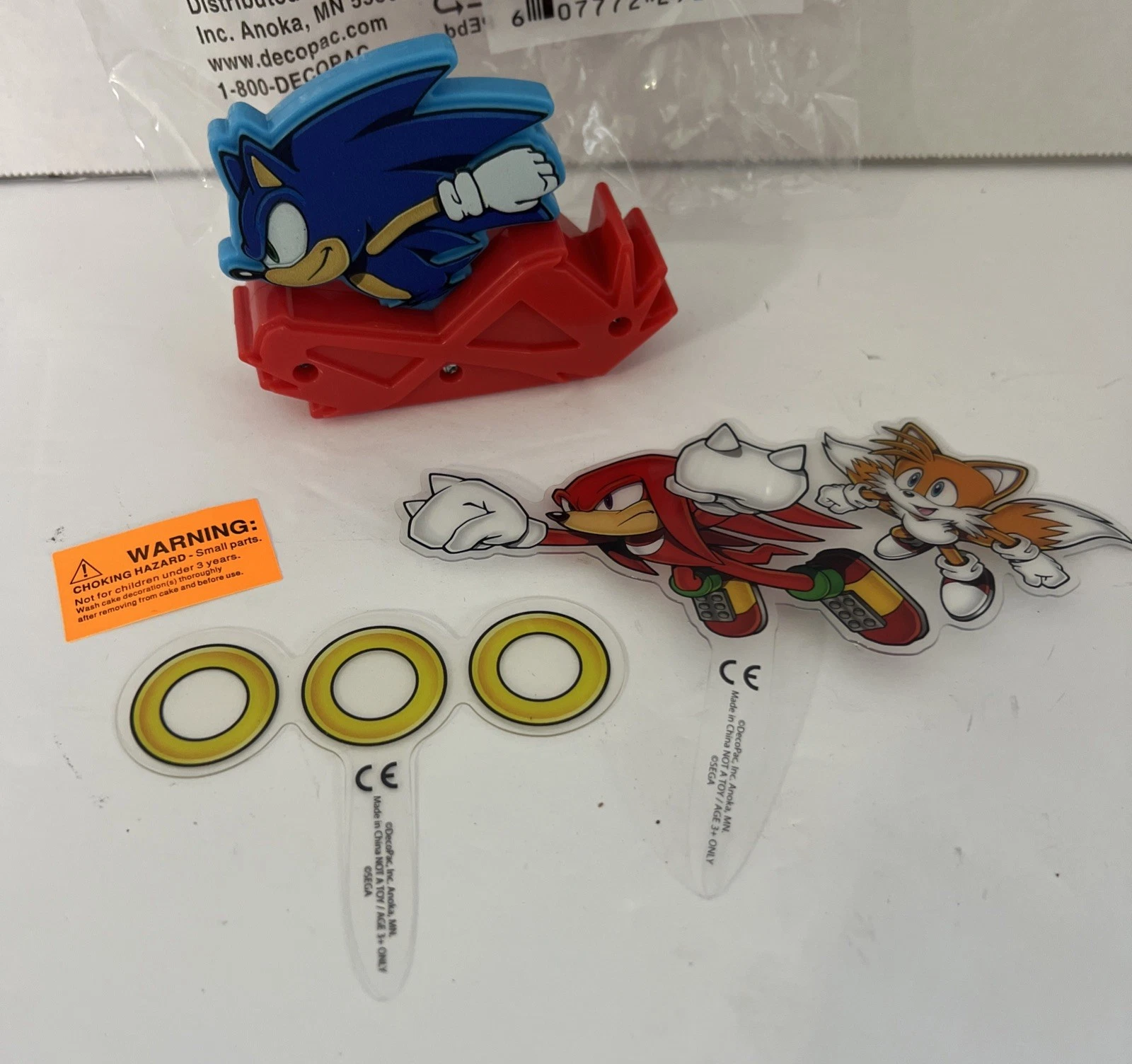 Decopac Sonic The Hedgehog Cake Topper Cupcake Decorations, Tails ...