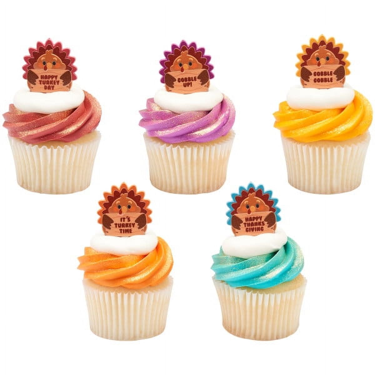 Thanksgiving Cupcake Toppers