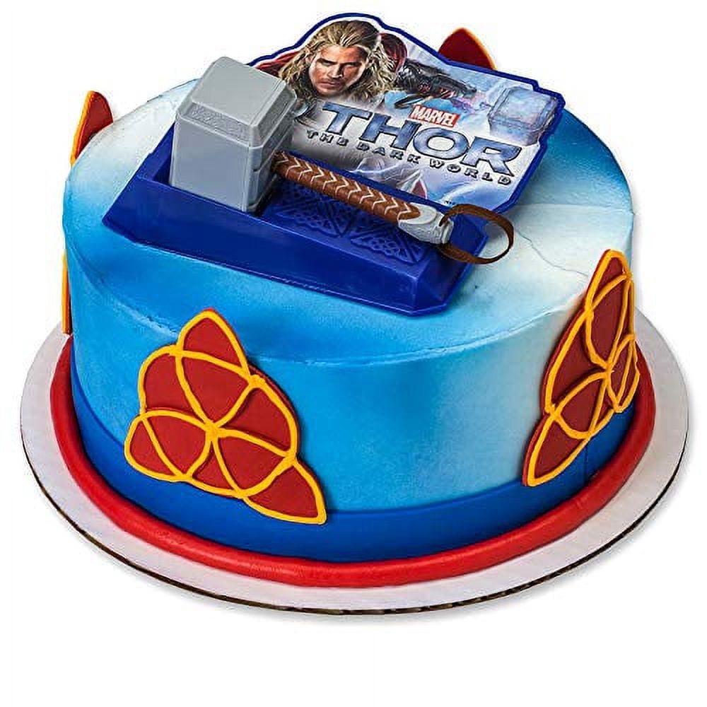 Decopac Thor Dark World Hammer DecoSet Cake Topper - Walmart.com