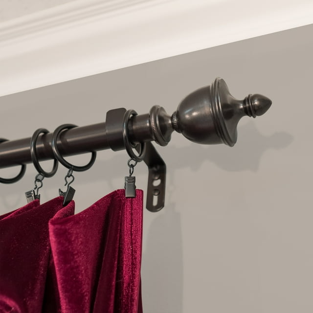 Decopolitan 1" Bishop Telescoping Drapery Rod Set - Walmart.com