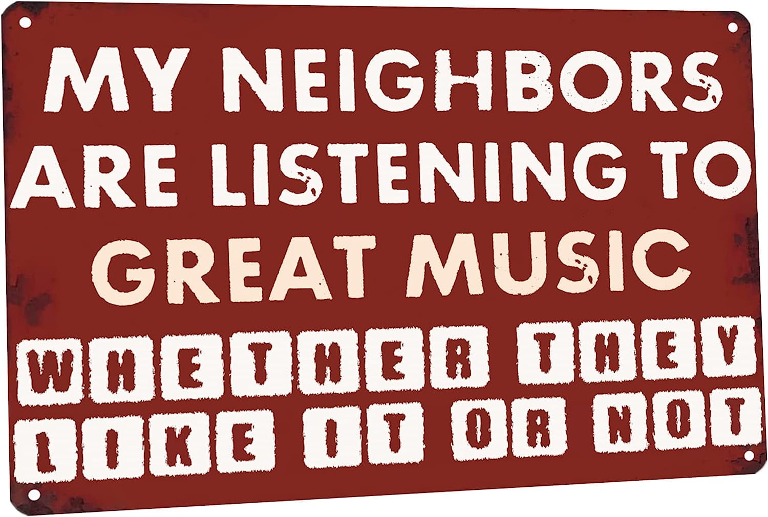 Decor 12'' x 8'' Funny Vintage Tin Signs Sarcastic Retro Metal Signs ...