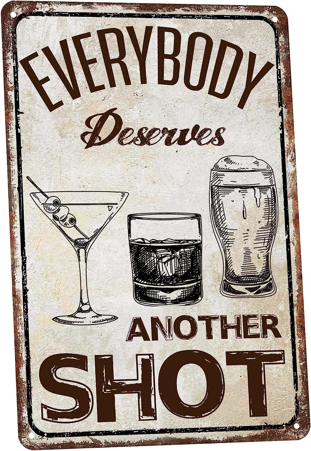 Decor 12'' x 8'' Funny Vintage Tin Signs Sarcastic Retro Metal Signs ...