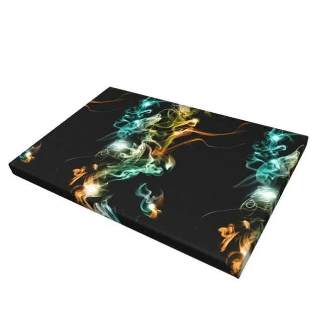 Decor Abstract Colorful Smoke Wall Decor Bathroom Canvas Painting ...