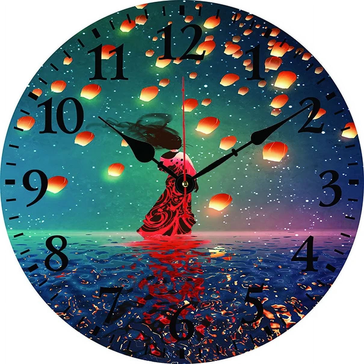 Decor Art Carfts Home Clock Decoration Office Room Dining Clock Silent ...
