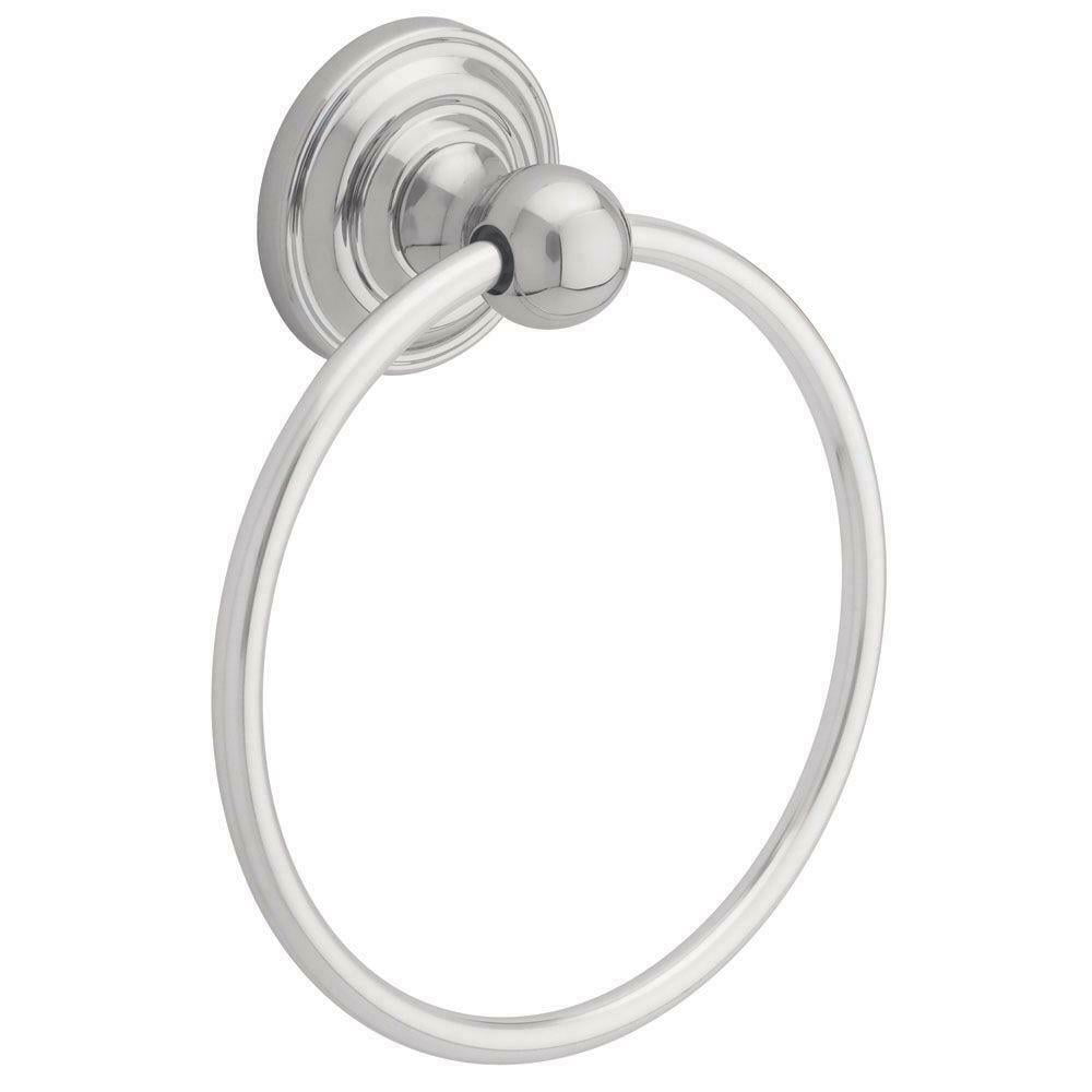 Decor Bathware 126751 Greenwich Bath Towel Ring Chrome Finish - Walmart.com