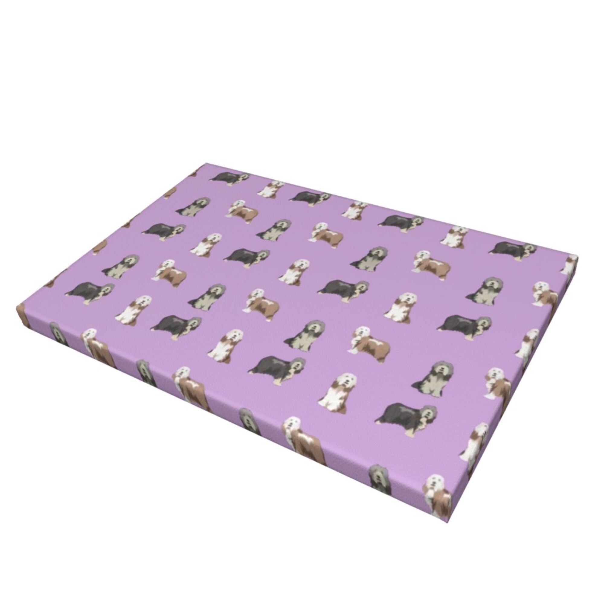 Decor Bearded Collies Dog Bearded Collie Wall Decor Bathroom Canvas ...