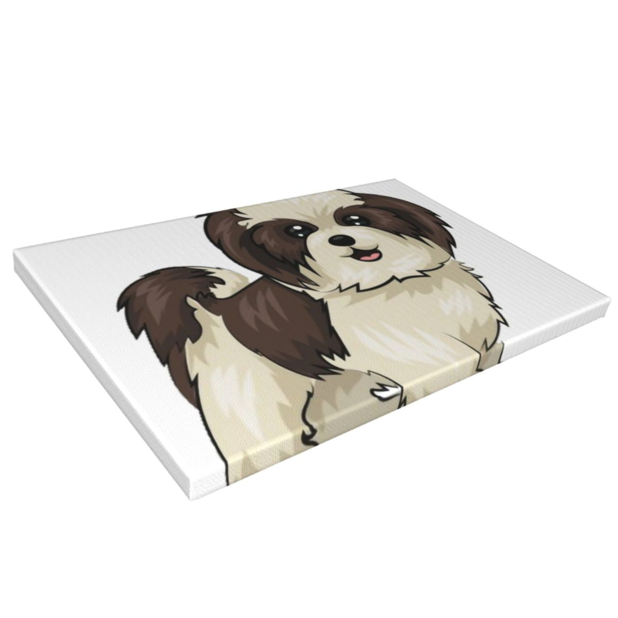Decor Beige Shitzu Shih Tzu Dog Pet Adorable Puppy Grooming Furry Wall ...