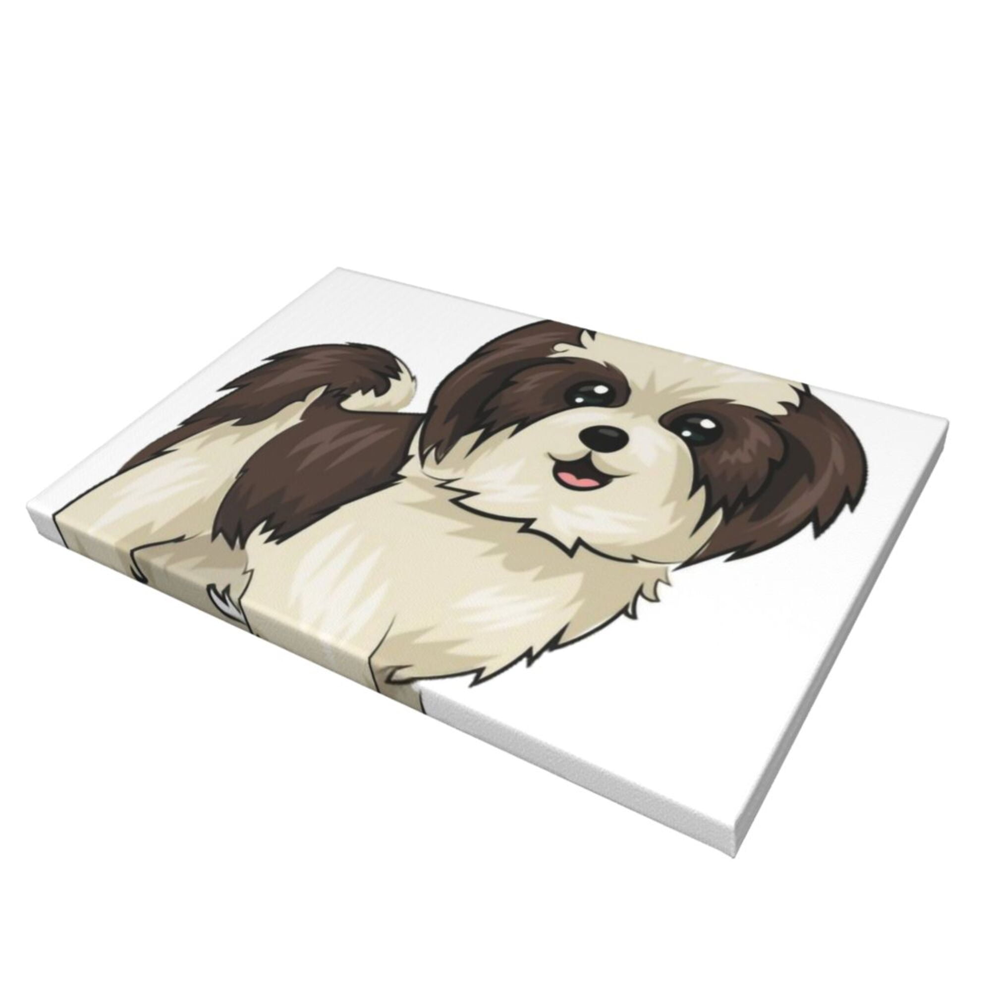 Decor Beige Shitzu Shih Tzu Dog Pet Adorable Puppy Grooming Furry Wall ...