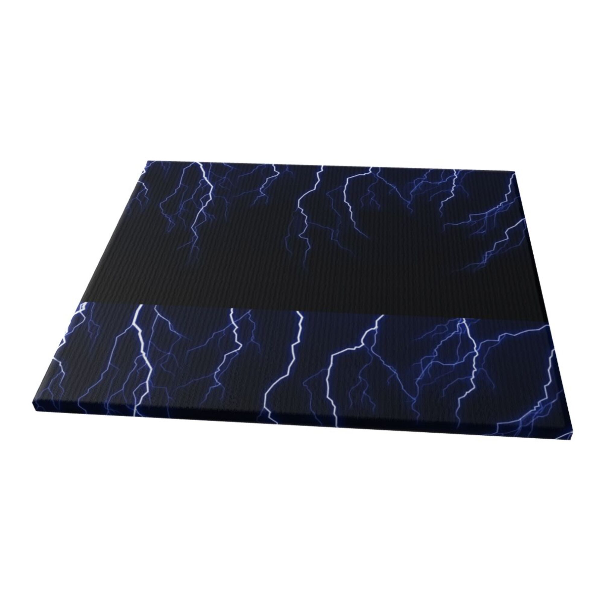 Decor Blue Lightning Bolts Wall Decor Bathroom Canvas Painting Modern ...