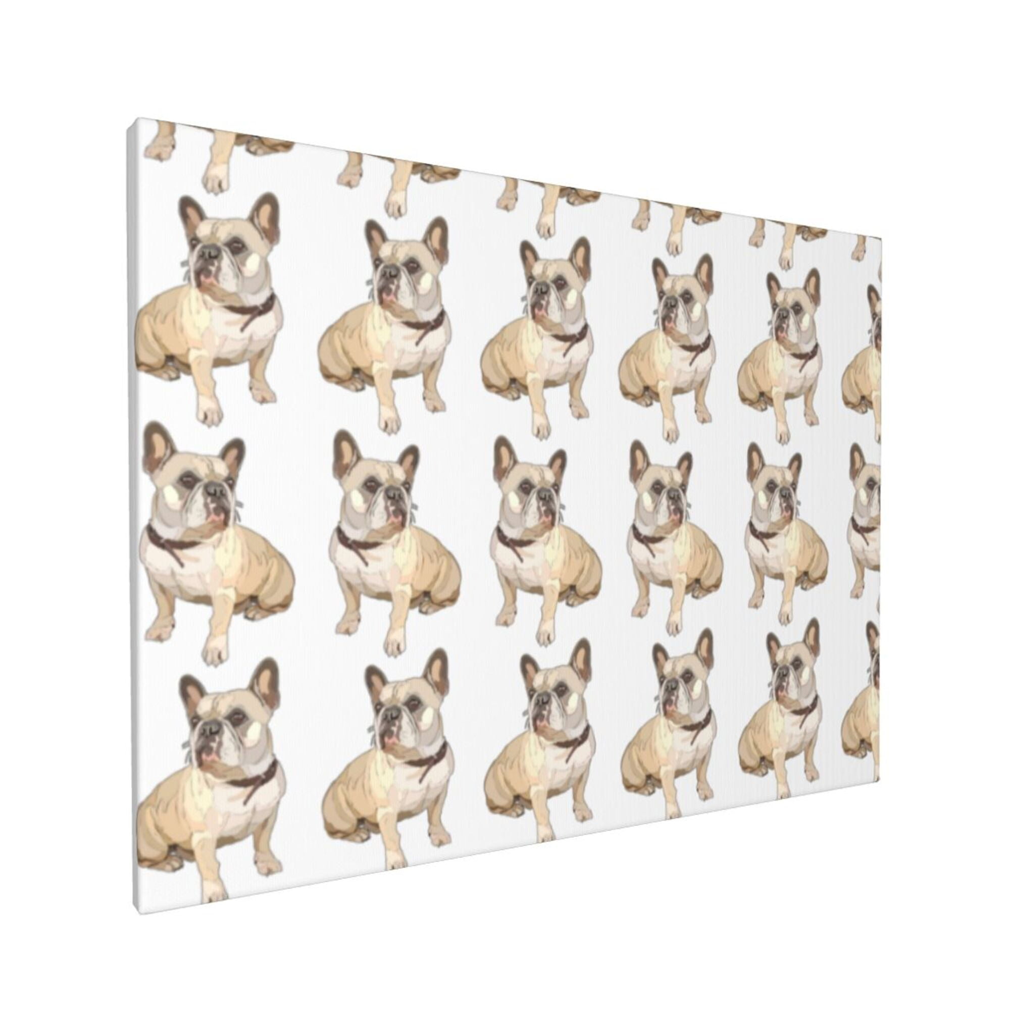 Decor Bulldog Wall Decor Bathroom Canvas Painting Modern Decorations ...