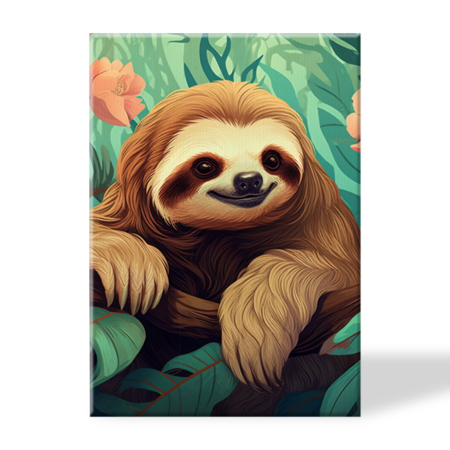 Framed Canvas Art Wall Decor Canvas Prints Pictures Wall Art,Cute Sloth ...