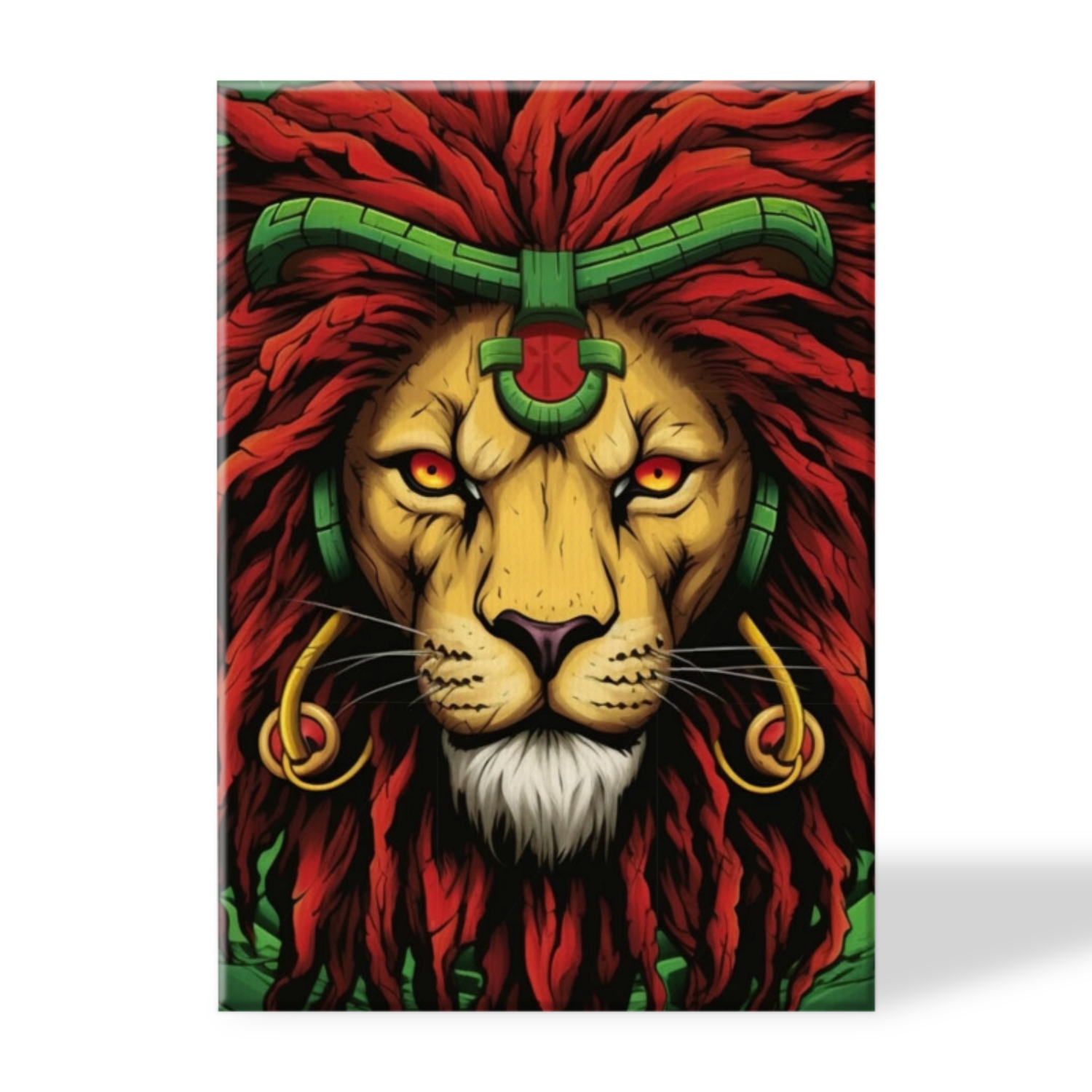 Framed Canvas Art Wall Decor Canvas Prints Pictures Wall Art,Rasta Lion ...