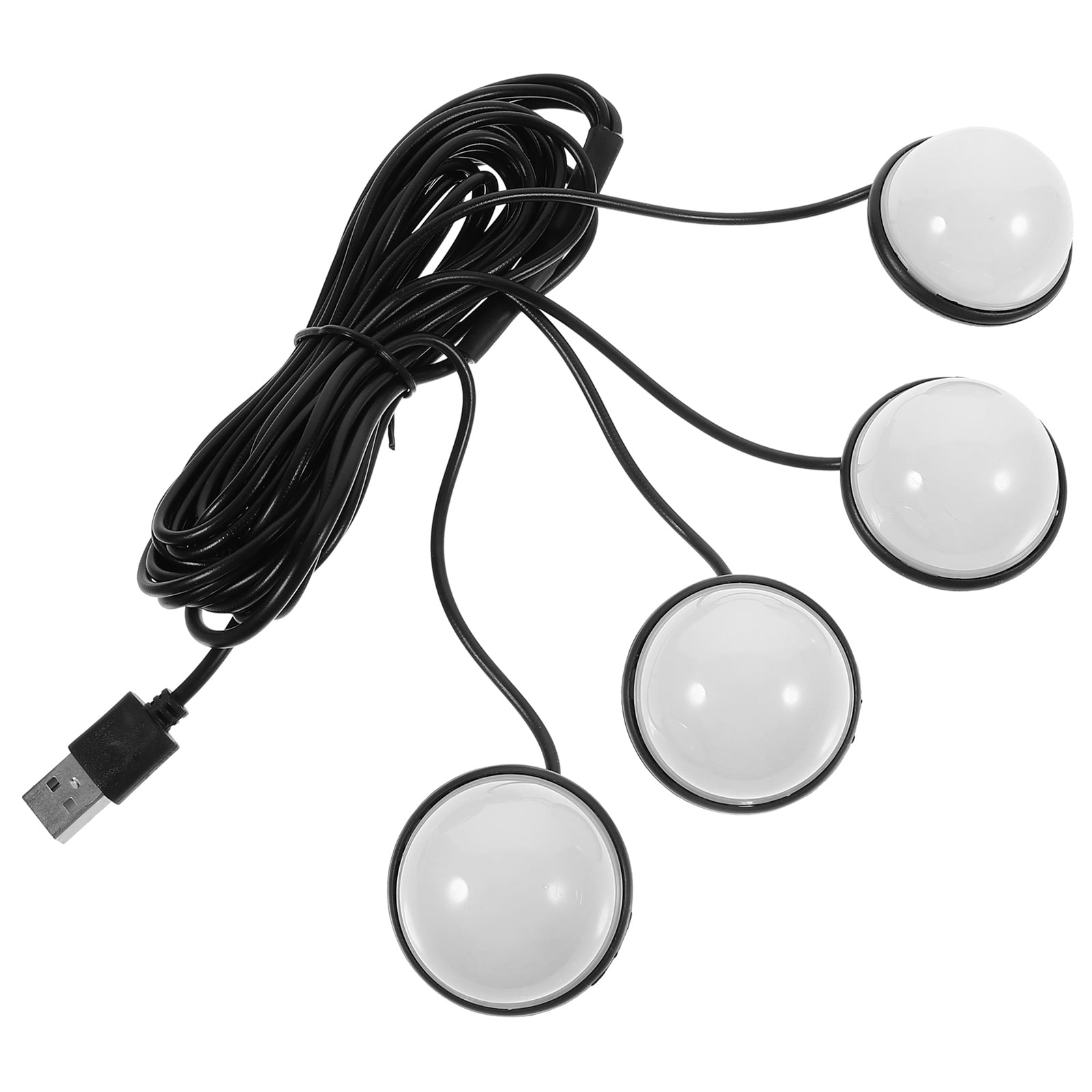 NIAIZEK USB Car Atmosphere Lamp Violet Color 1 Set Interior Decorative ...