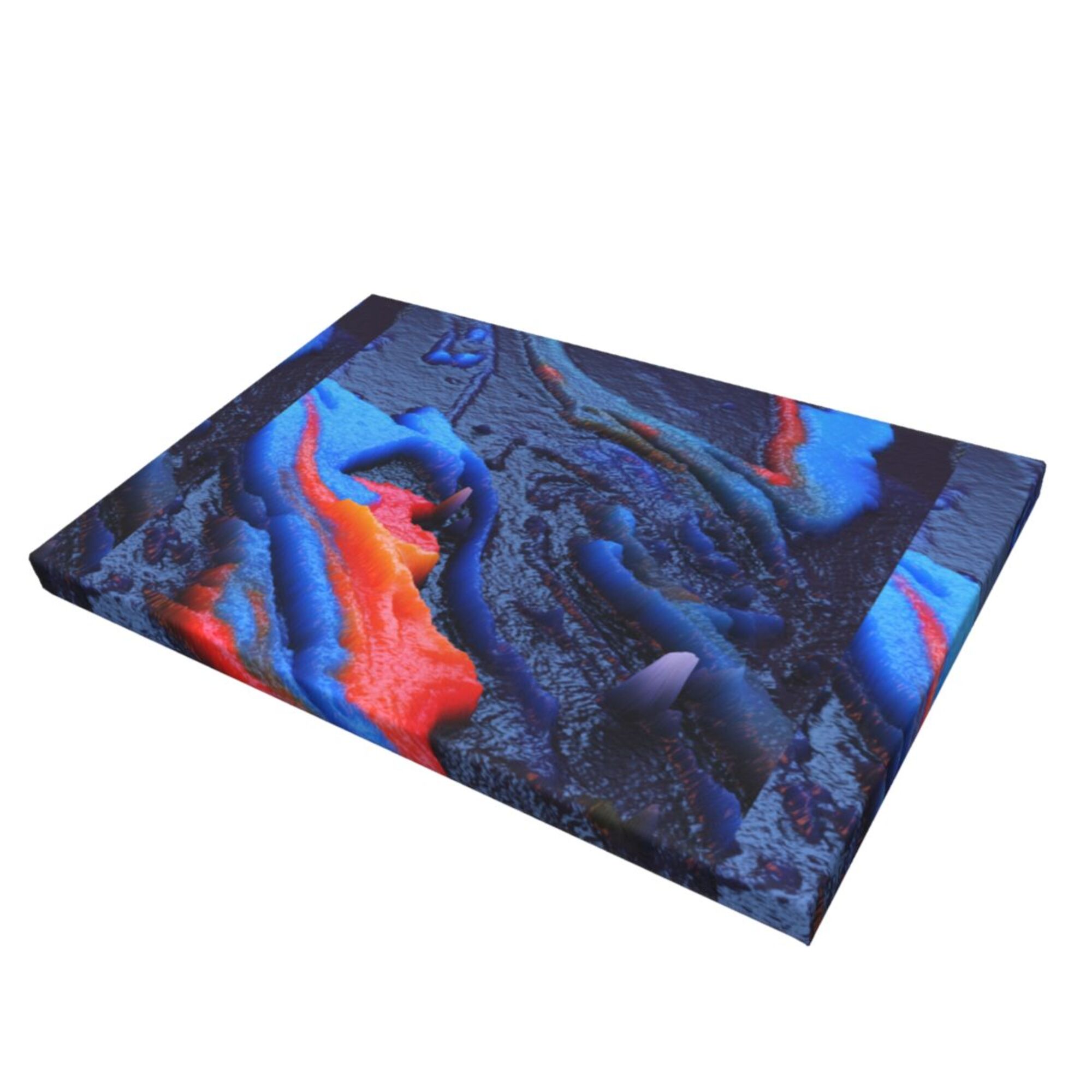Decor Colorful Abstract Lava Background Wall Decor Bathroom Canvas ...