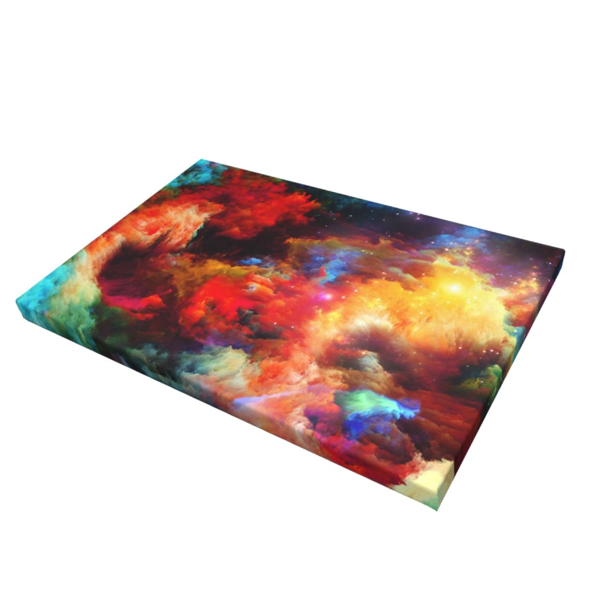 Decor Colorful-Space-Abstract-Design-Stars Wall Decor Bathroom Canvas ...