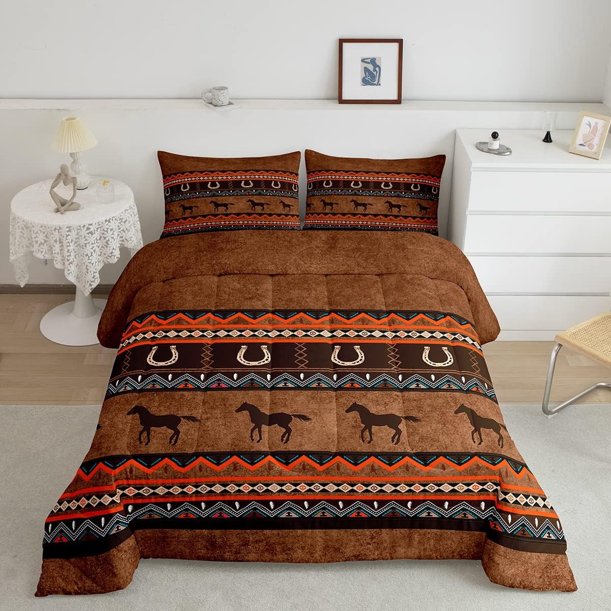 Decor Comforter Aztec Comforter Set Cowboy Cowgirl Southwestern Bedding ...