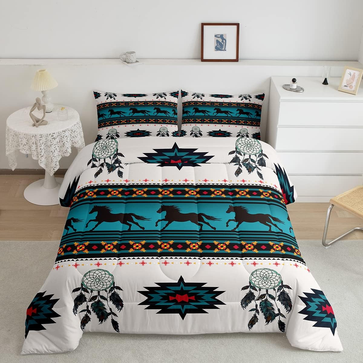 Decor Comforter Aztec Comforter Set Cowboy Cowgirl Southwestern Bedding ...
