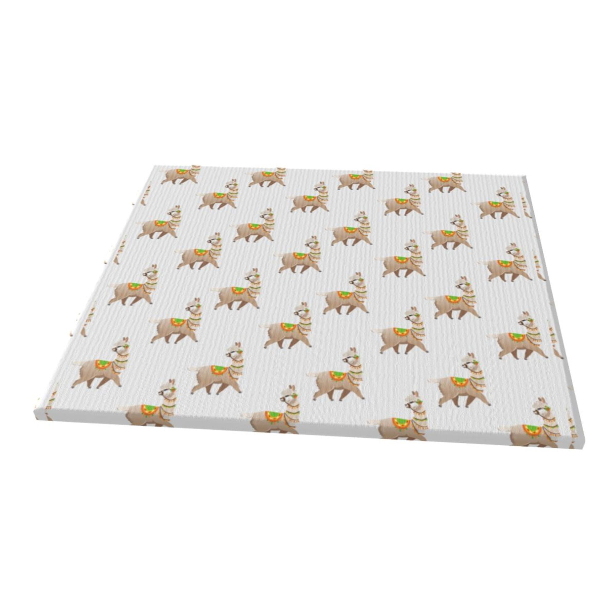 Decor Cute Alpaca Wall Decor Bathroom Canvas Painting Modern ...