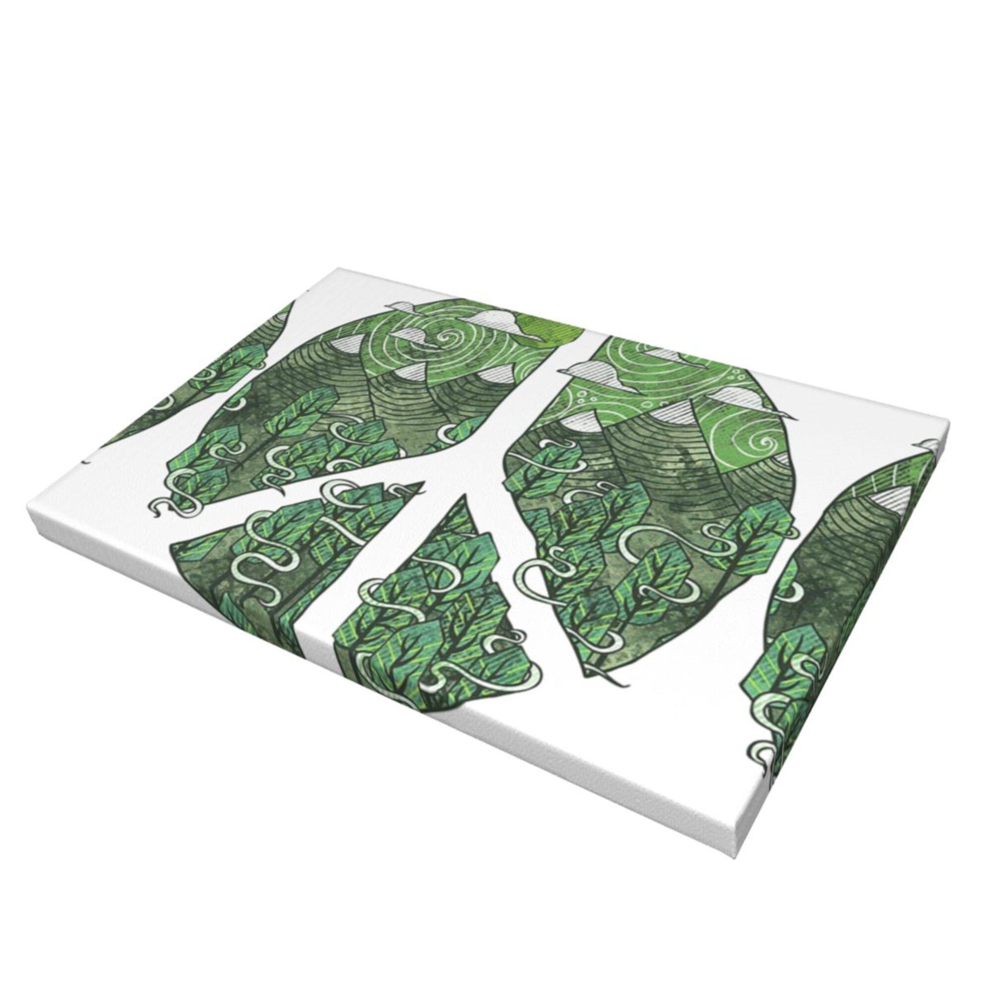 Decor Cute Nature Peace Sign Wall Decor Bathroom Canvas Painting Modern ...