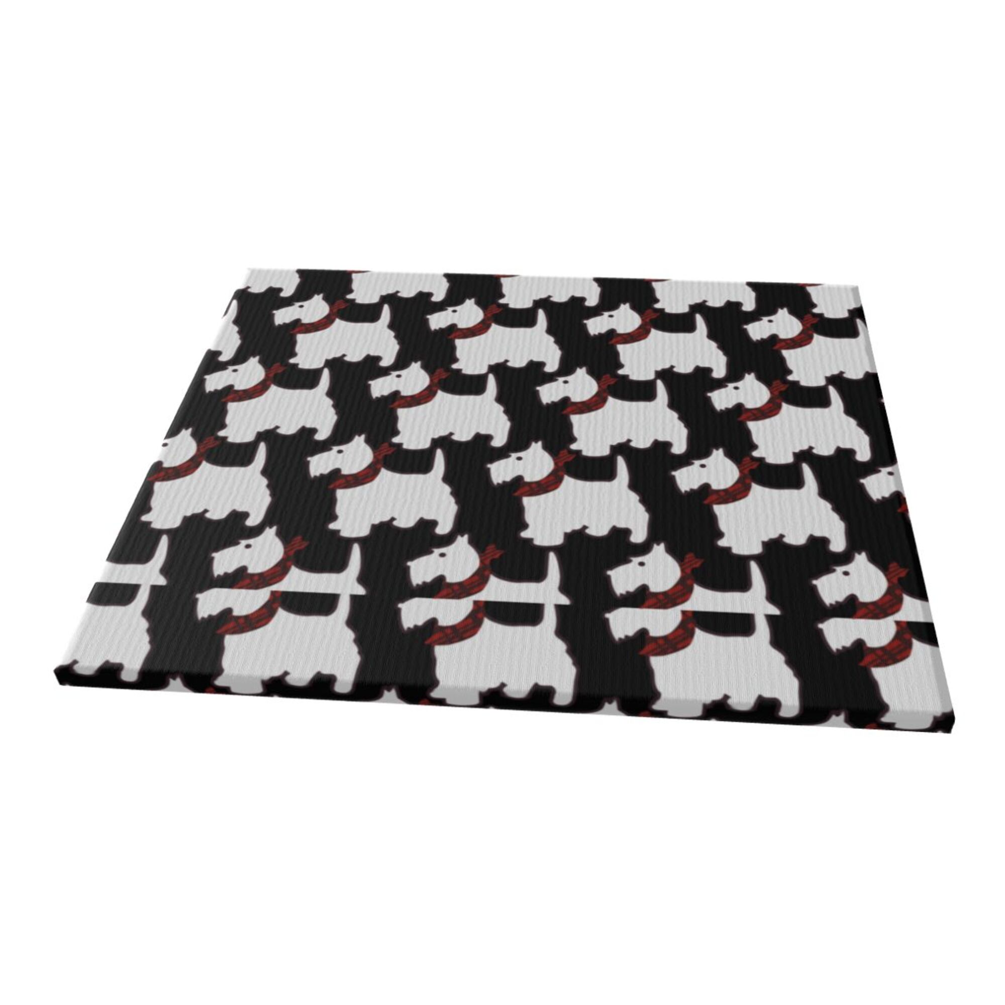 Decor Cute Scottie Dog Wall Decor Bathroom Canvas Painting Modern ...