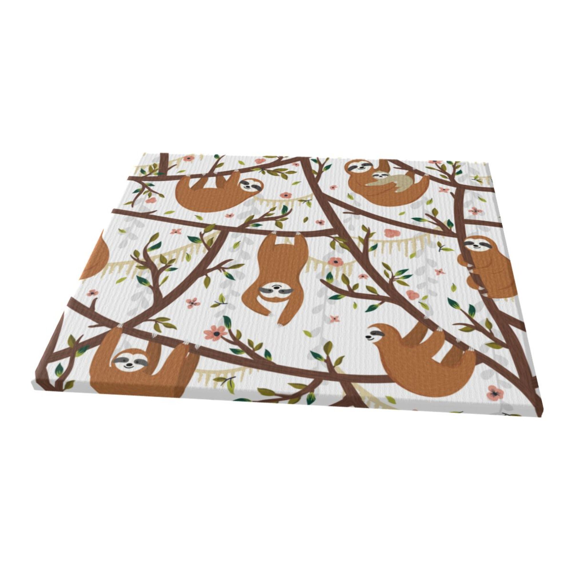 Decor Cute Sloths Animal Wall Decor Bathroom Canvas Painting Modern ...