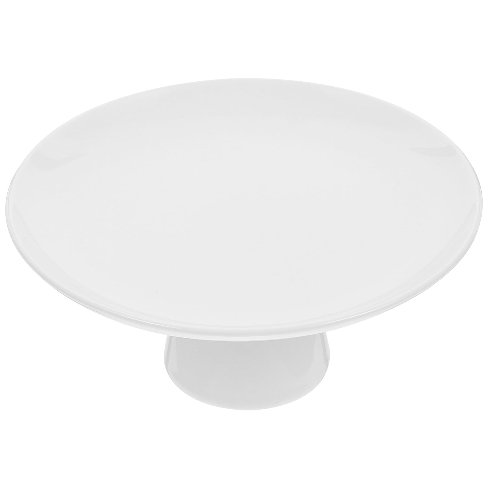 HOMEMAXS 1Pcs White Ceramic Cake Plate for Desktop and Wedding Food ...