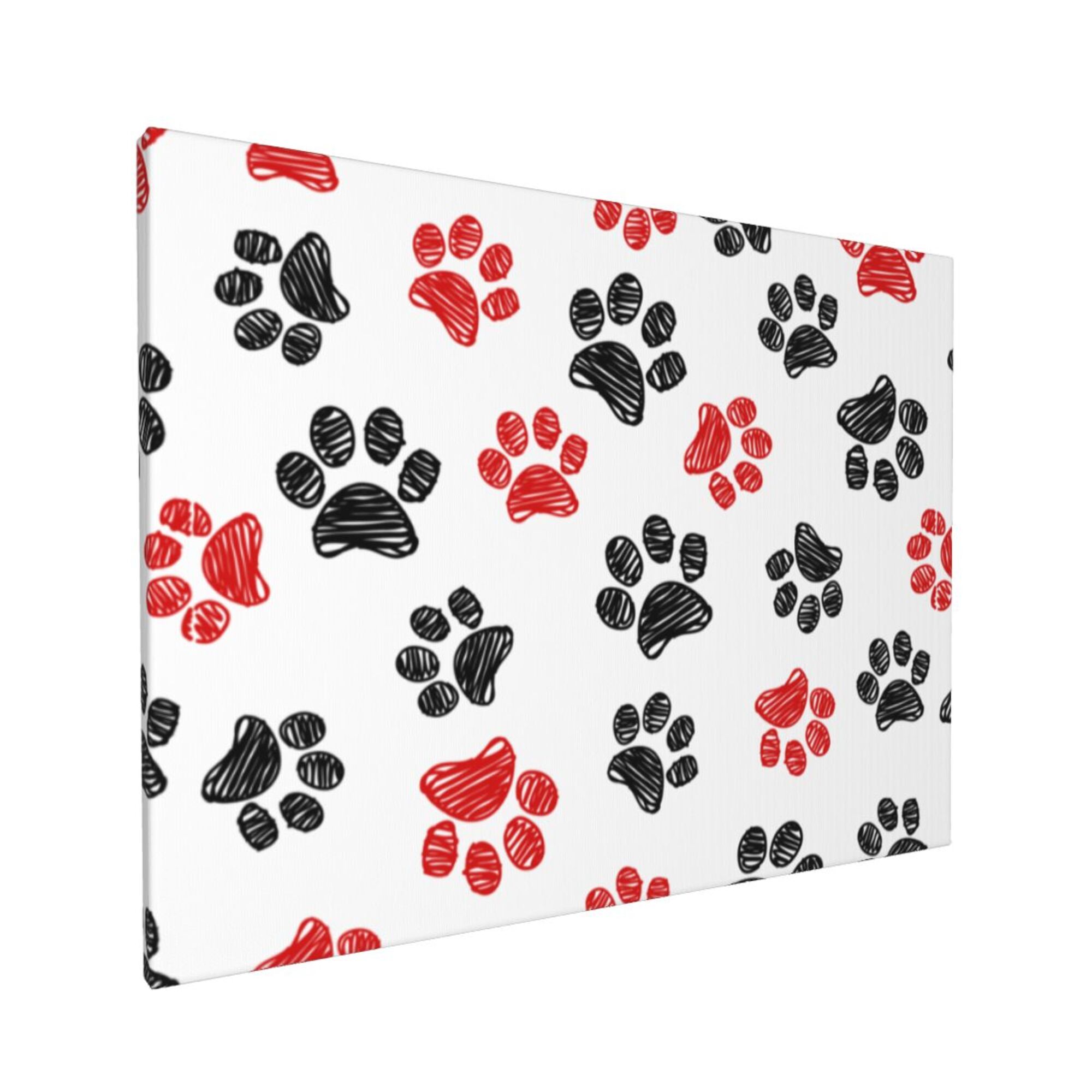 Decor Dog Paw Wall Decor Bathroom Canvas Painting Modern Decorations ...