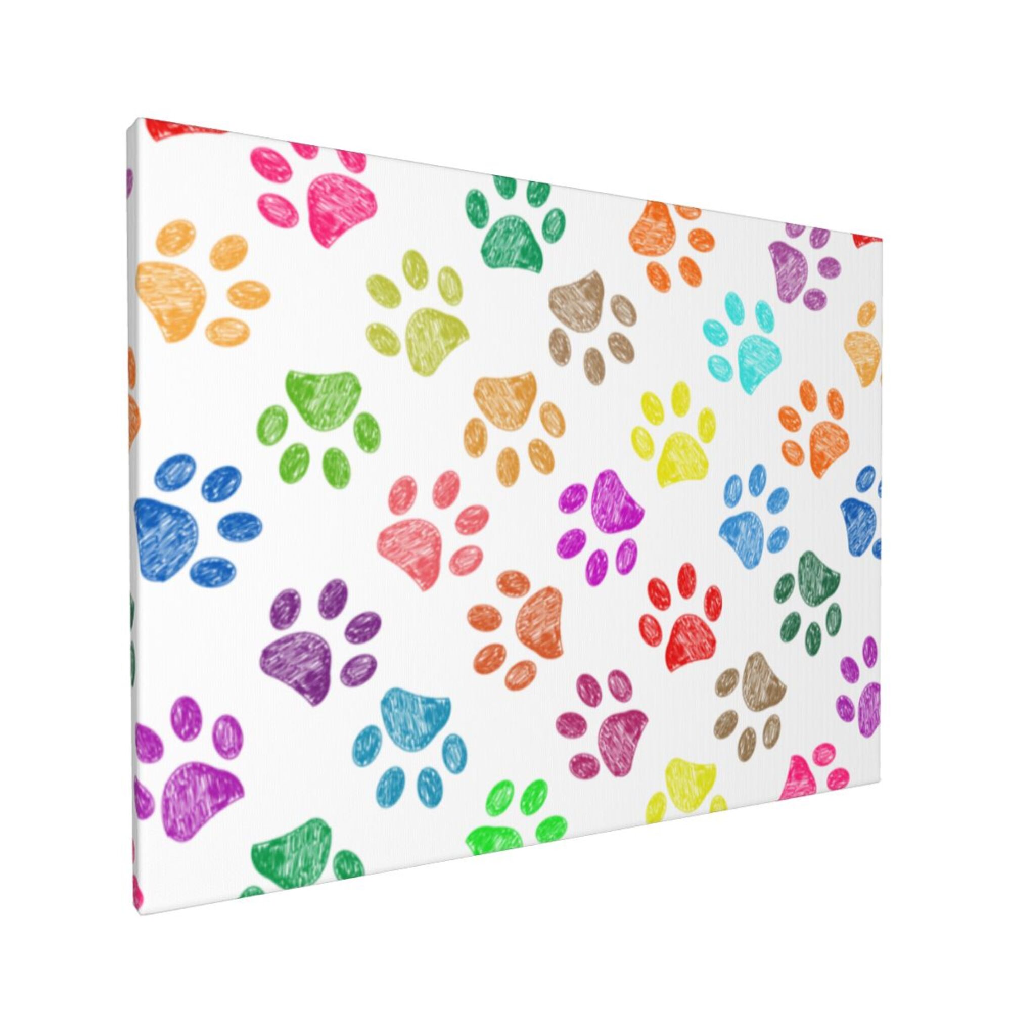 Decor Dog Paw Wall Decor Bathroom Canvas Painting Modern Decorations ...