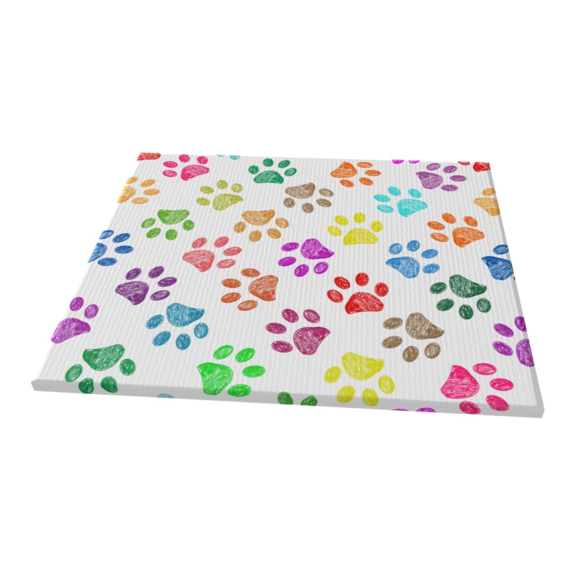 Decor Dog Paw Wall Decor Bathroom Canvas Painting Modern Decorations ...