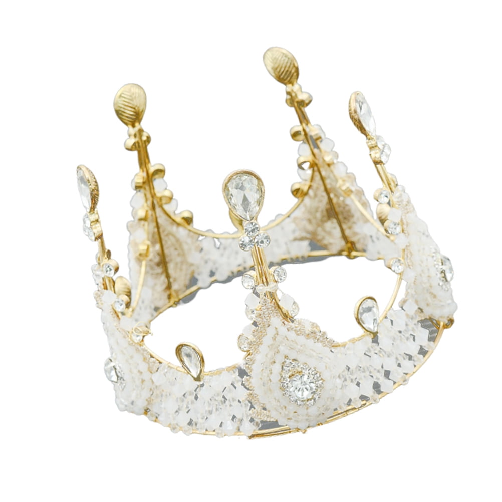 TABLZONE Crown Cake Topper Multi Color Wedding Ornament for Cake and ...