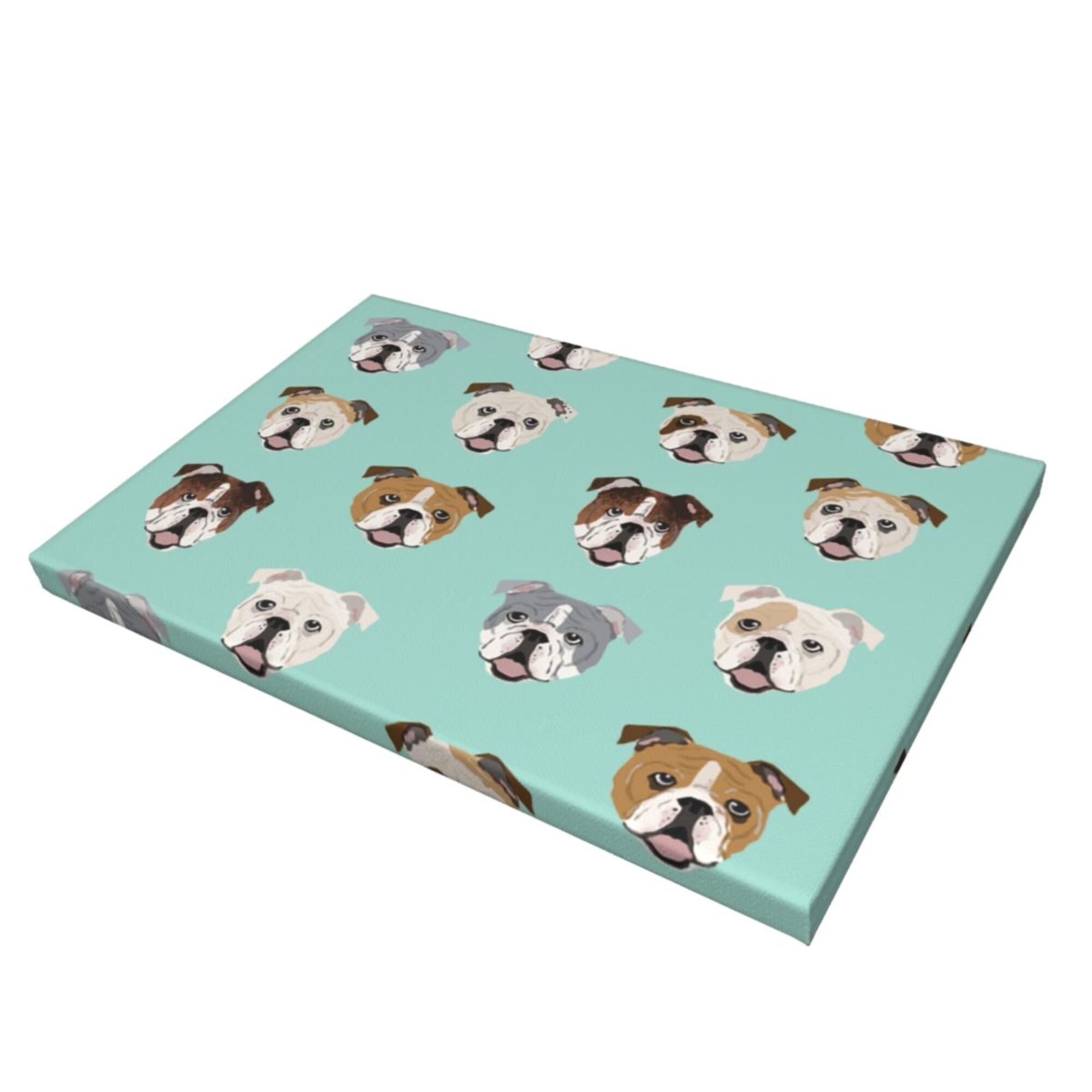 Decor English Bulldog Wall Decor Bathroom Canvas Painting Modern ...