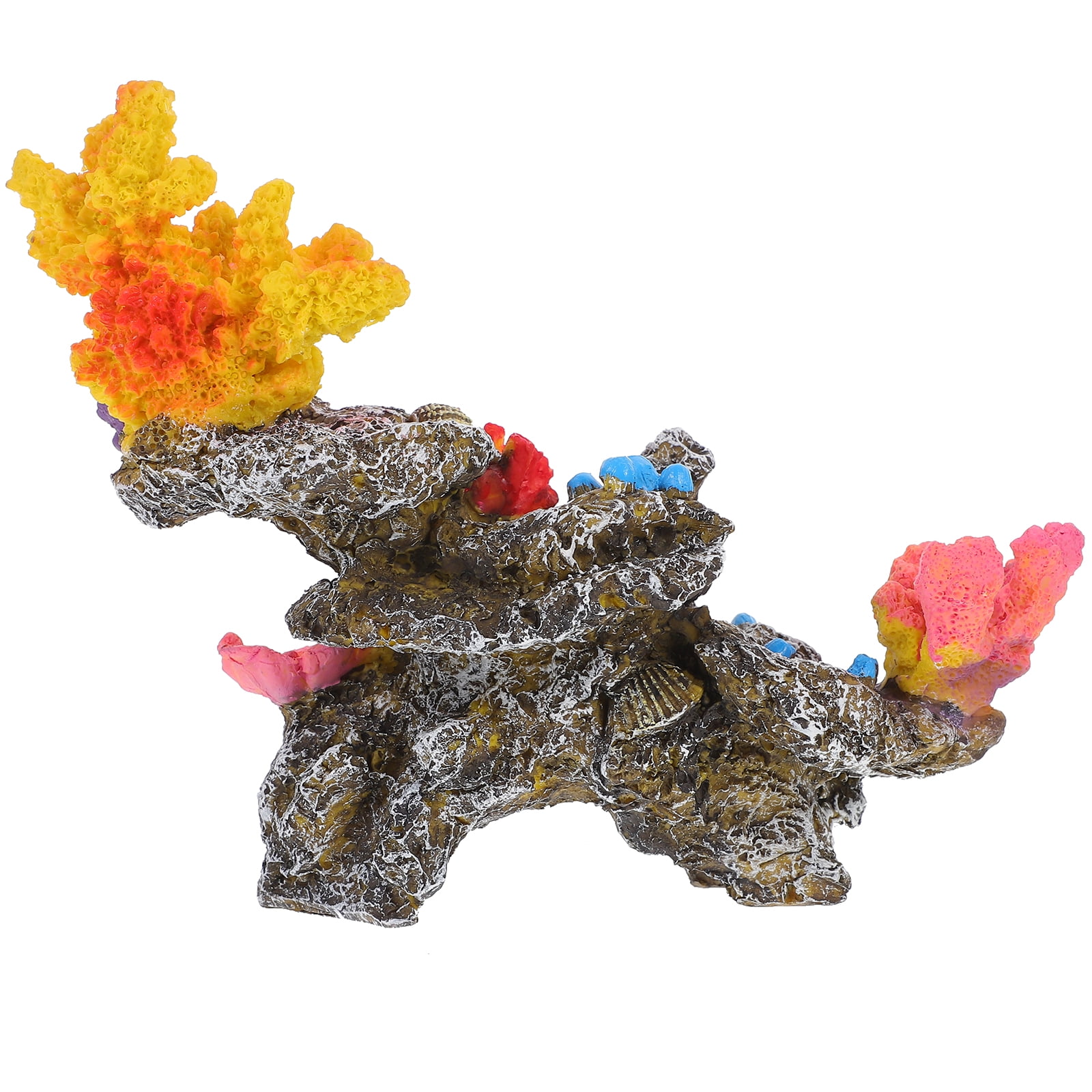 Masteelf Fish Tank Coral Reef Sculpture Aquarium PVC Coral Reef ...