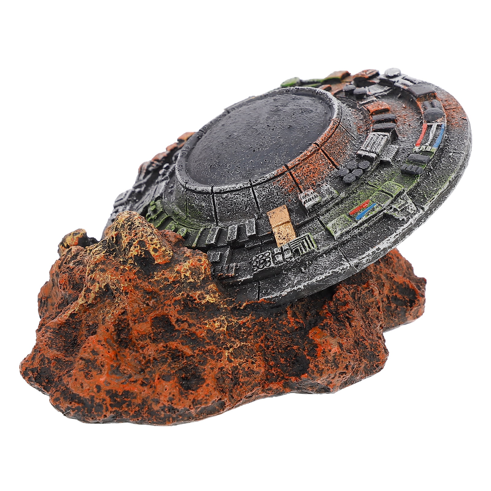Decor Fish Tank Ufo Accessories Aquarium Decorations Ornament Betta ...