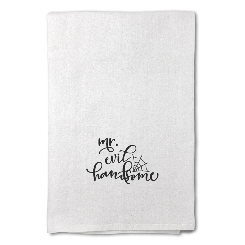 Decor Flour Kitchen Towels Mr.Evil Handsome Cleaning Supplies Dish ...