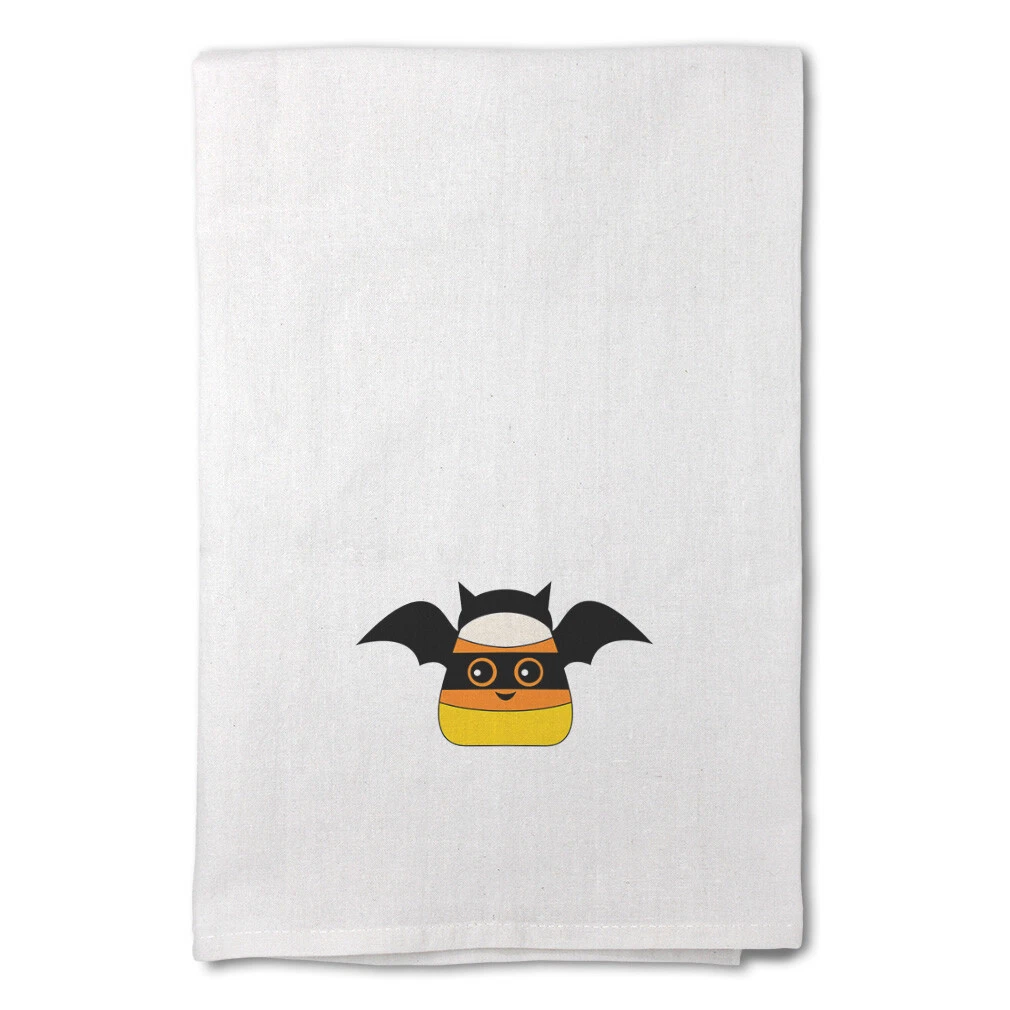 Decor Flour Kitchen Towels Pumpkin Bat Face Cleaning Supplies Dish ...