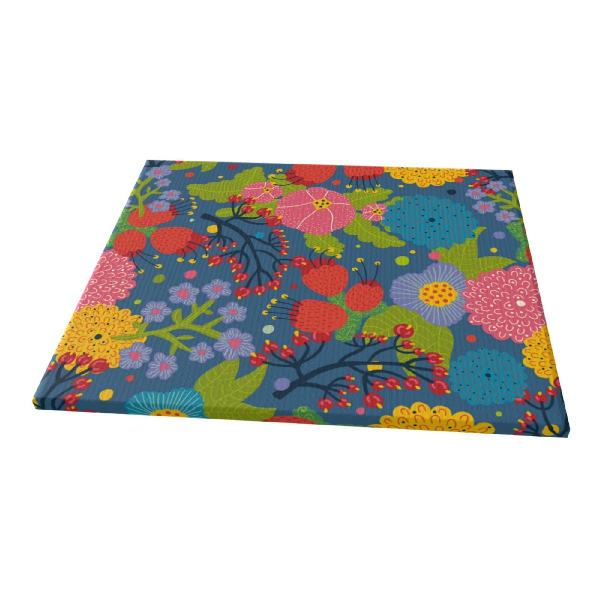 Decor Flower Pattern Wall Decor Bathroom Canvas Painting Modern ...