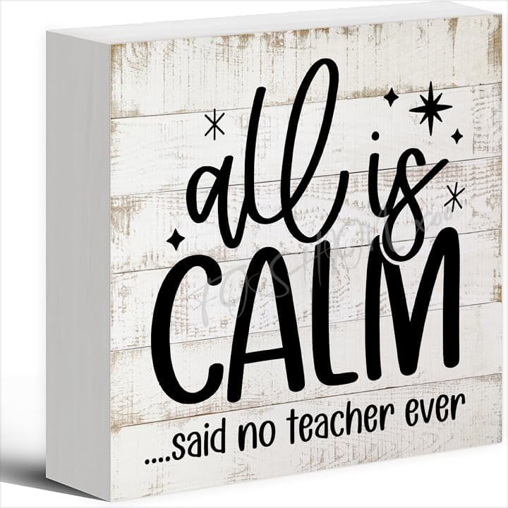 Decor For Home Office Desk Funny Teacher Sign Best Teacher Sign Teacher ...