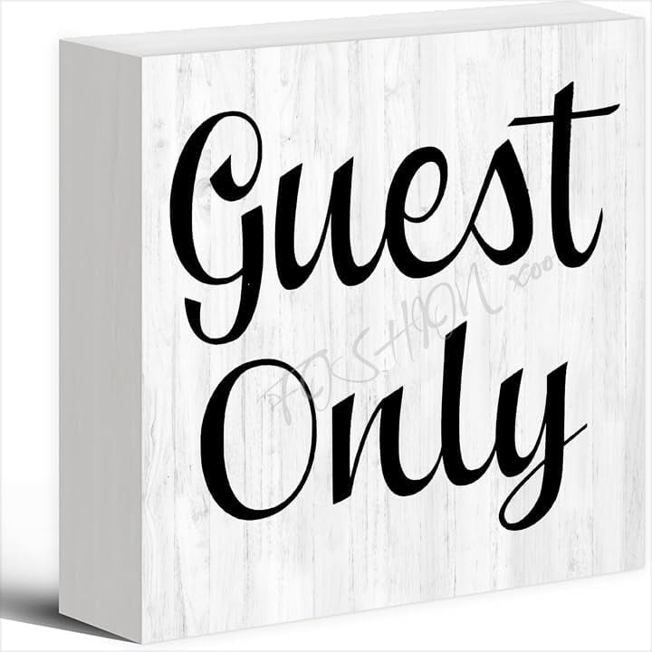 Decor For Home Office Desk Guest Only Sign Welcome Suite Guest Quarters ...