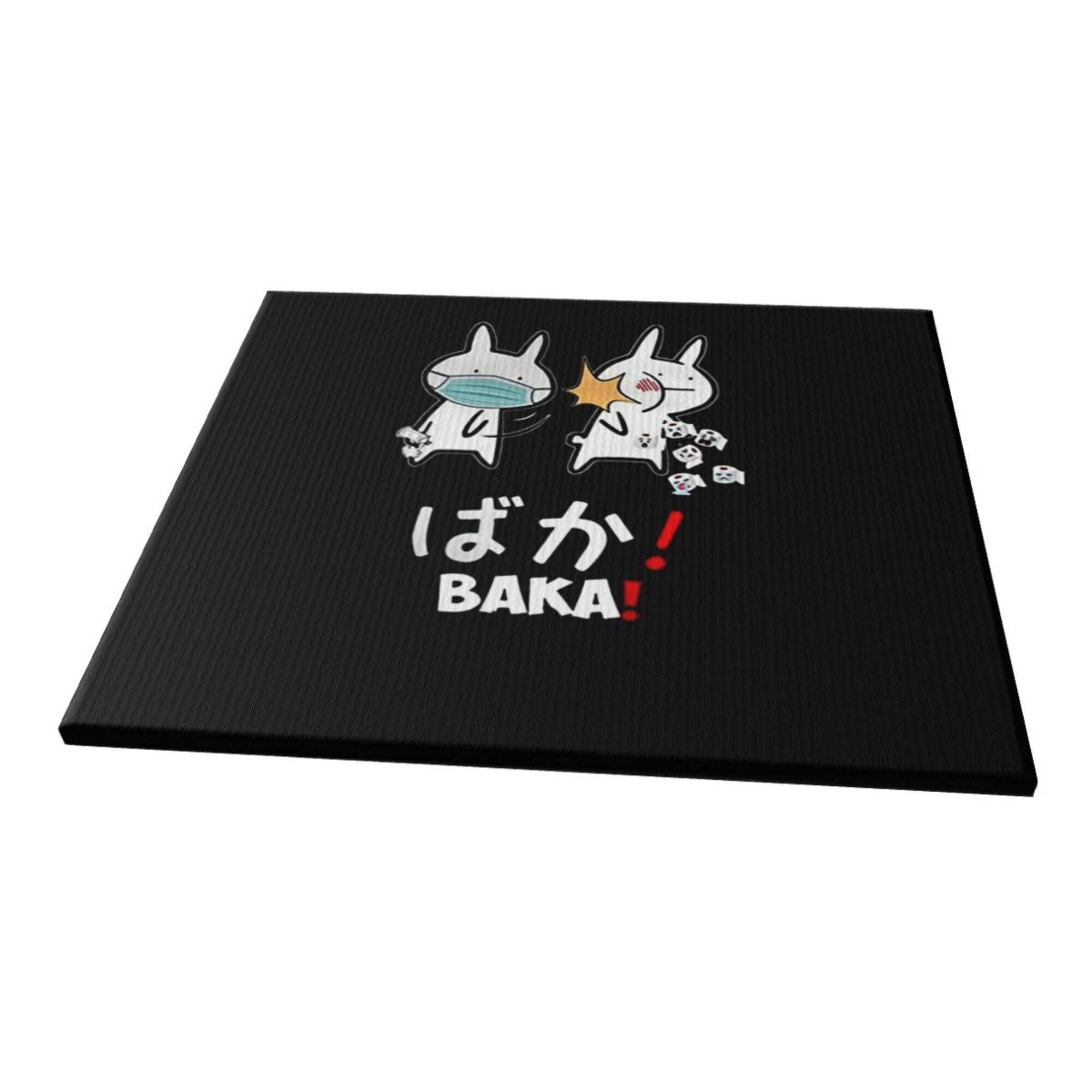Decor Funny Baka Rabbit Slap Wall Decor Bathroom Canvas Painting Modern ...
