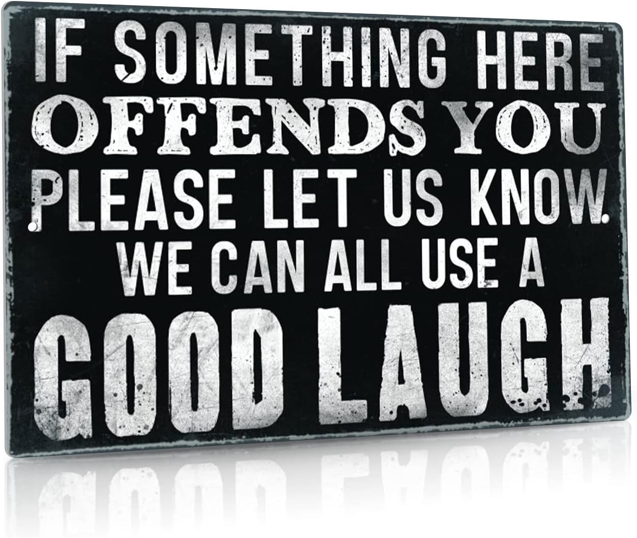 Decor Funny Metal Tin Sign – 'Sarcasm: One of the Many Services I Offer ...