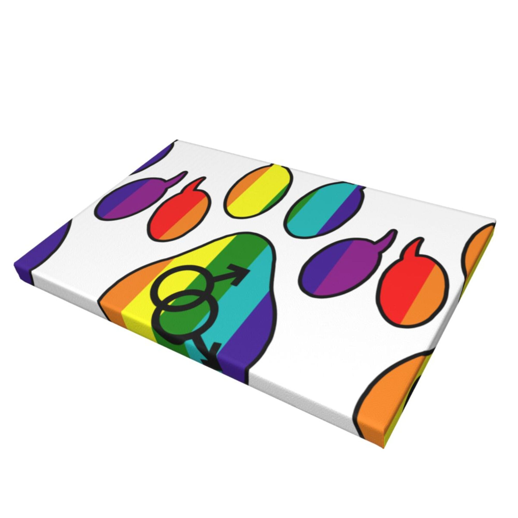 Decor Gay Furry Pride Wall Decor Bathroom Canvas Painting Modern ...