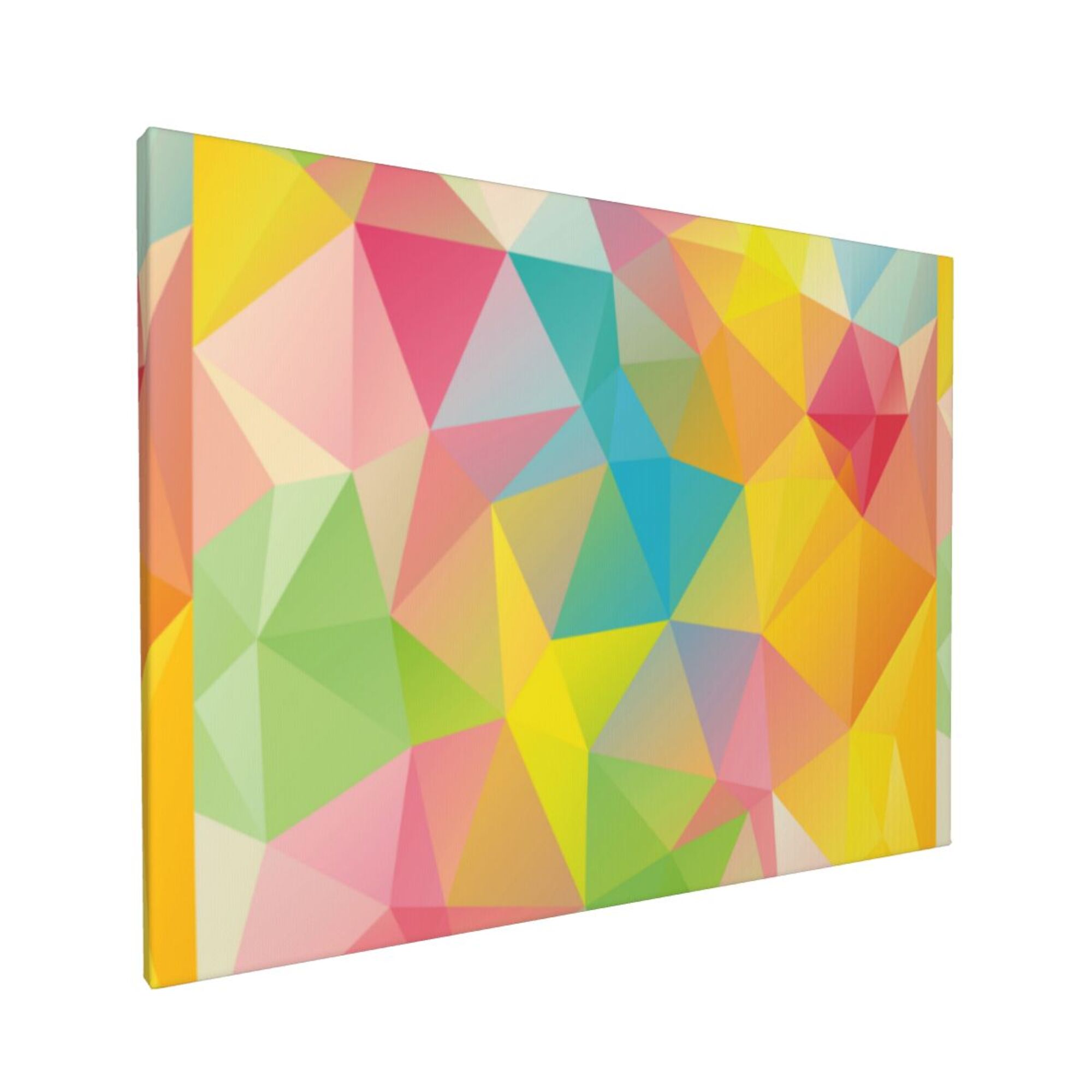 Decor Geometric Polygon Background Wall Decor Bathroom Canvas Painting ...