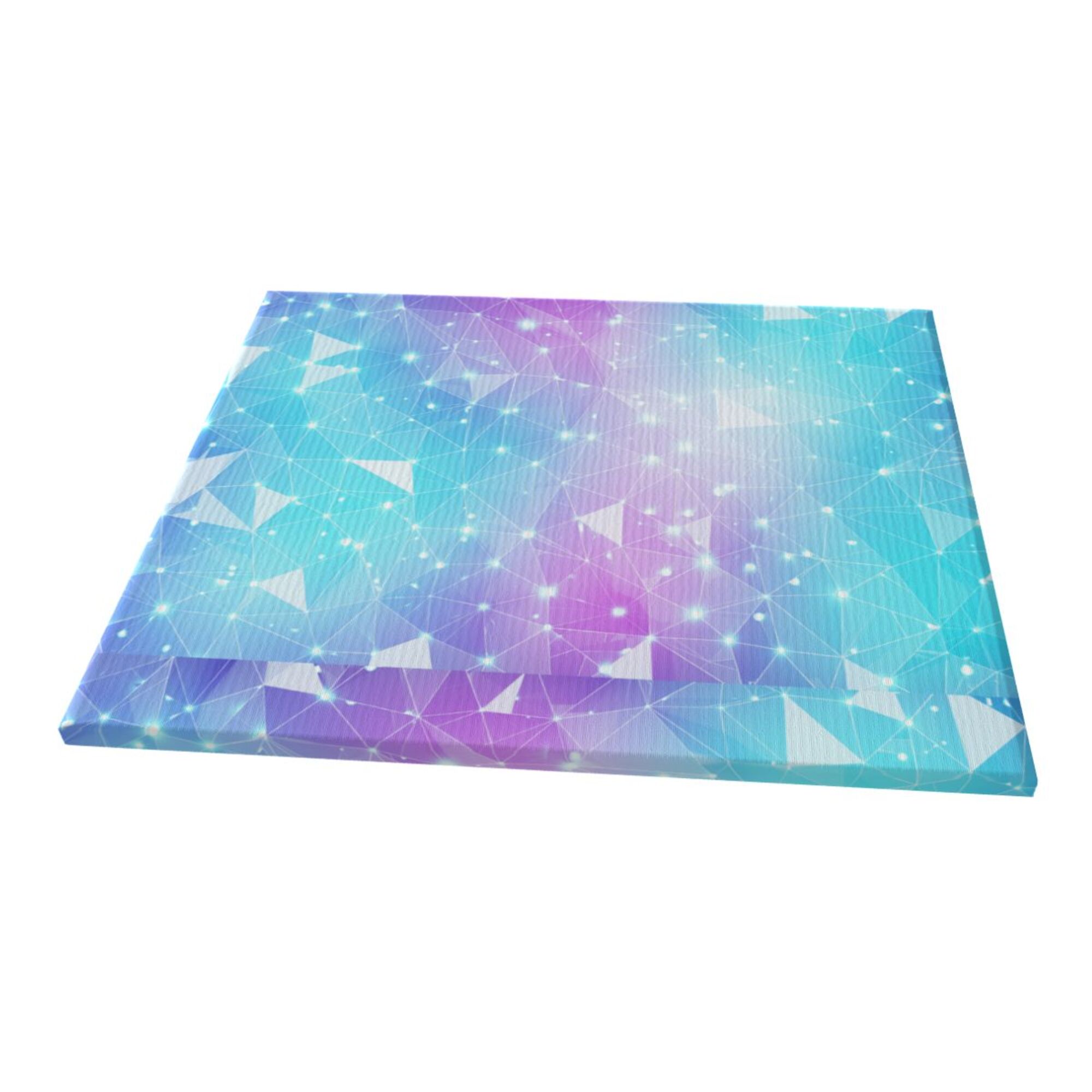 Decor Geometric Polygon Background Wall Decor Bathroom Canvas Painting ...